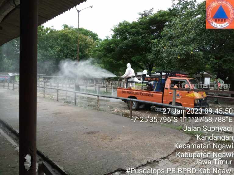 Kasus PMK di Ngawi Masih Tinggi, Pasar Hewan Disemprot Disinfektan ...